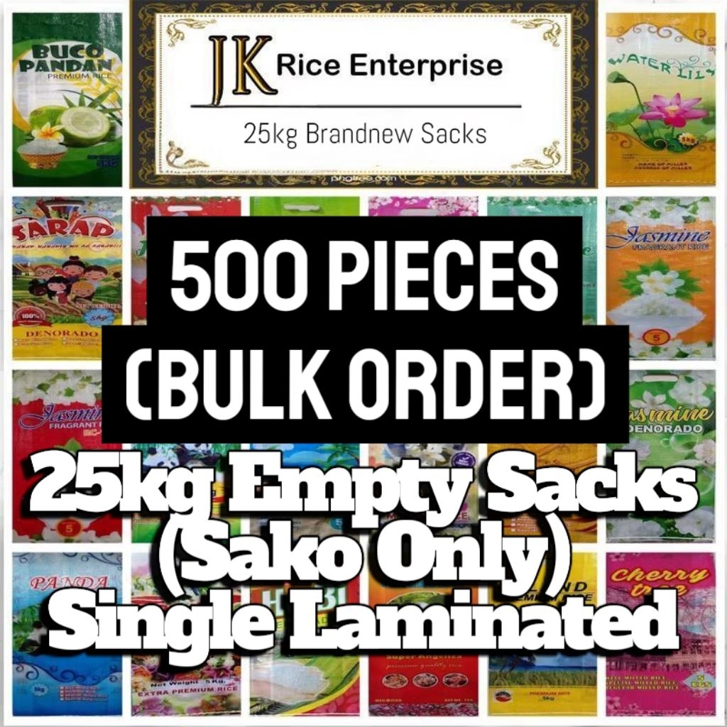 (25kg) 500pcs SINGLE LAMINATED BRAND NEW SACKS (BULK) (SAKO ONLY ...