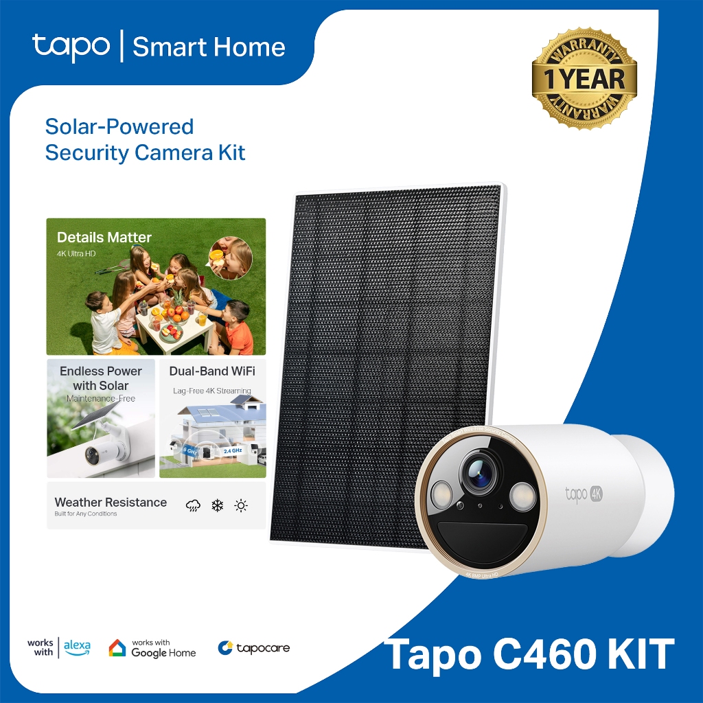 Tapo Official Store | TP-Link | C460 KIT | Solar-Powered | Security ...