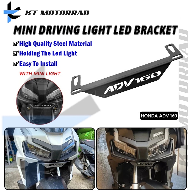 KT Heavy Duty Mini LED Driving Light Bracket for HONDA ADV 160 | Shopee ...