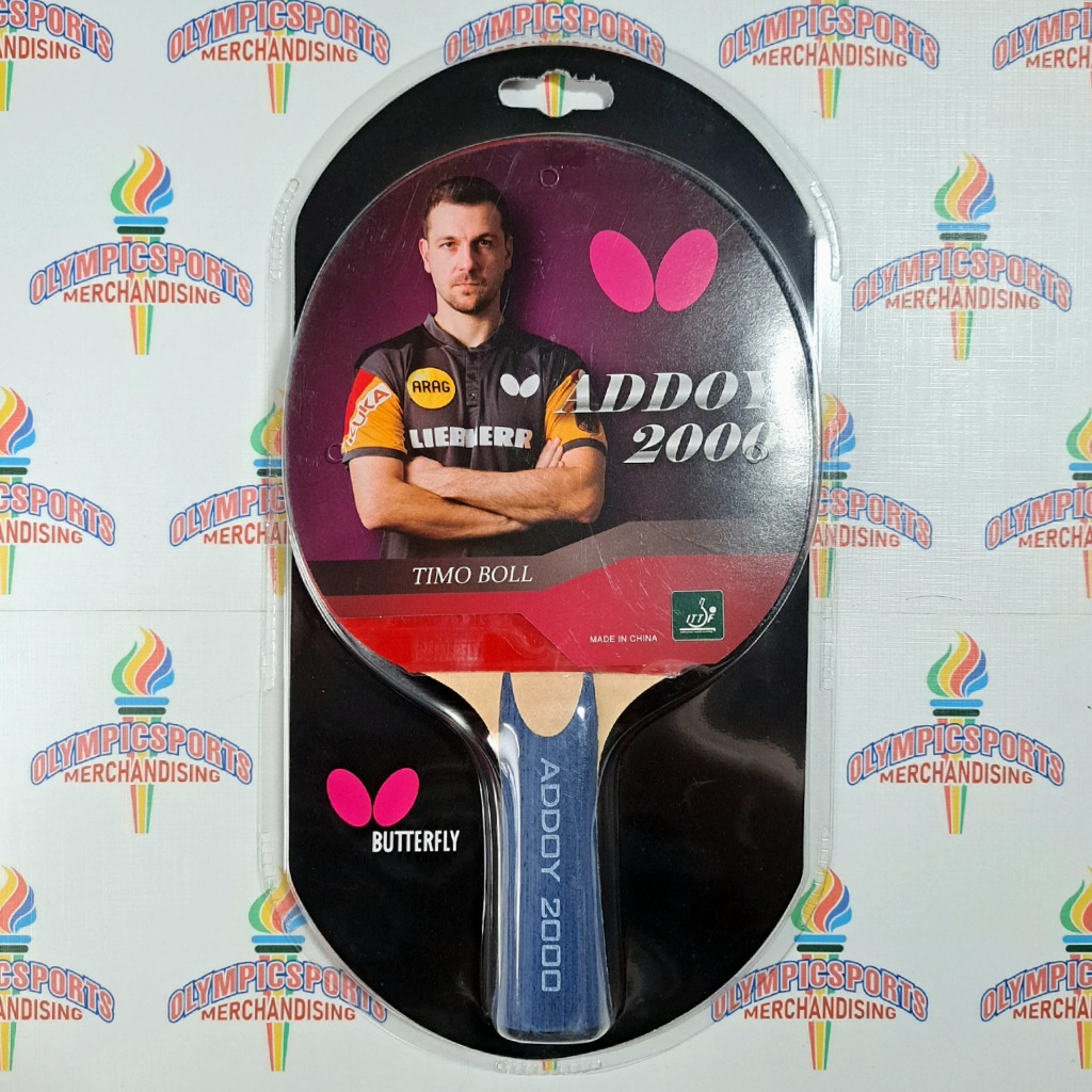 BUTTERFLY Addoy 2000 Shakehand Complete Table Tennis Racket (BTFY-16680 ...