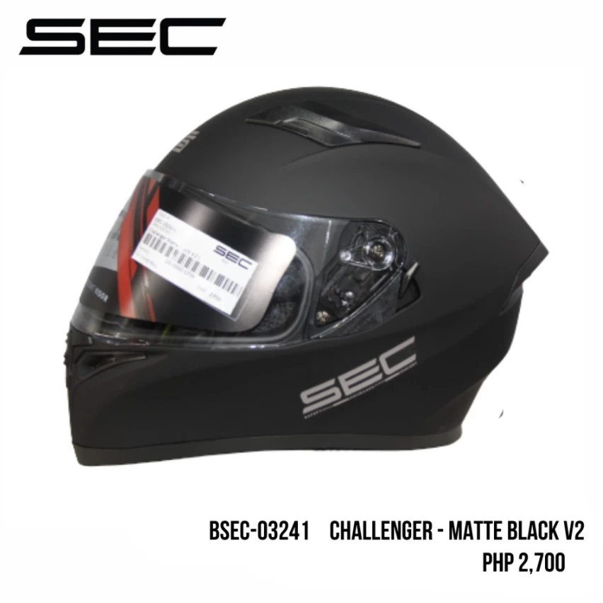 SEC CHALLENGER V2 DUAL VISOR FULL FACE HELMET | Shopee Philippines