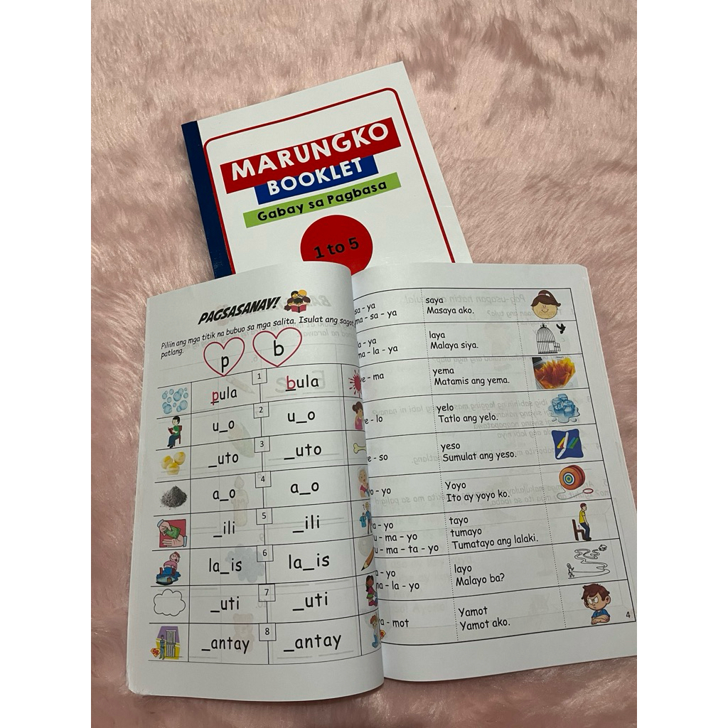 Marungko booklet 1 to 5 All in one | Shopee Philippines