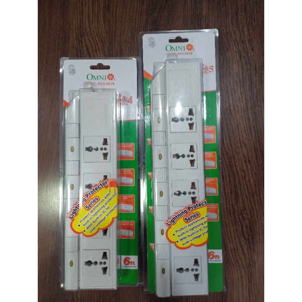 Omni Surge Protector Extension Cord set with Individual Switches (4 & 5 ...