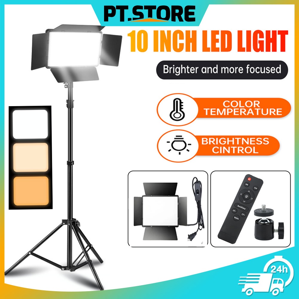 10 inch Covered LED Fill Light Tripod Photography Panel Lamp For Camera ...