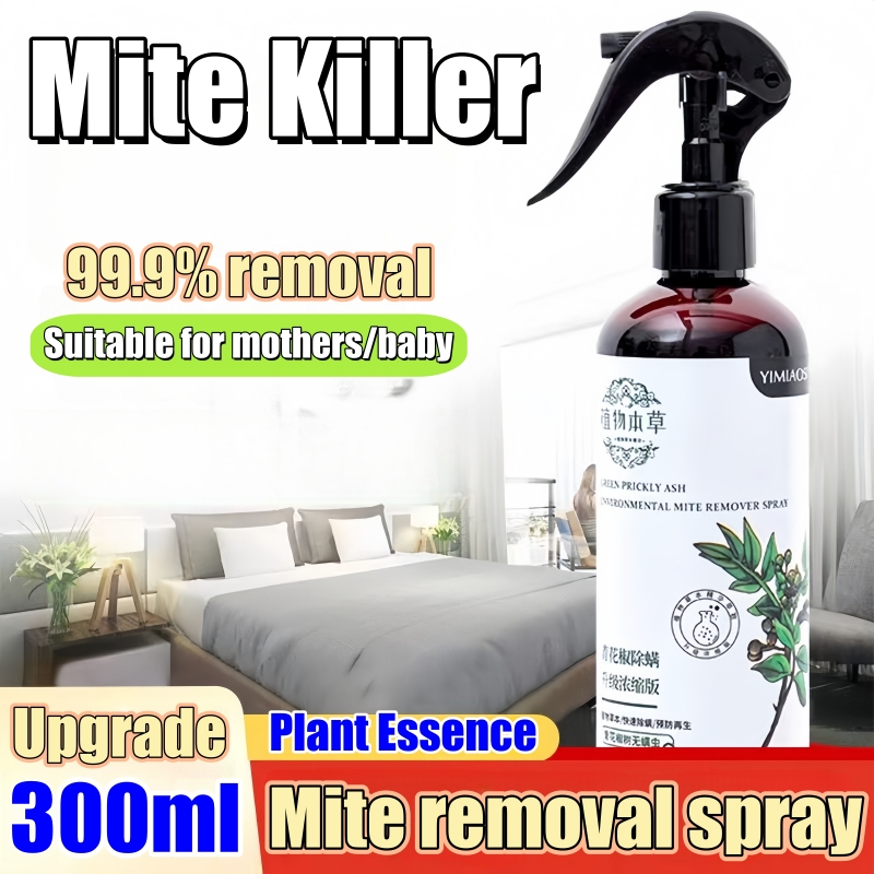 300ML Mite Spray Bed Bugs Killer Dust Mite Remove Spray Non-toxic ...