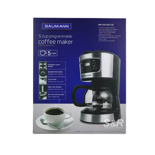 Baumann Living 5-Cup Programmable Coffee Maker BM-CM1082TCB | Shopee ...