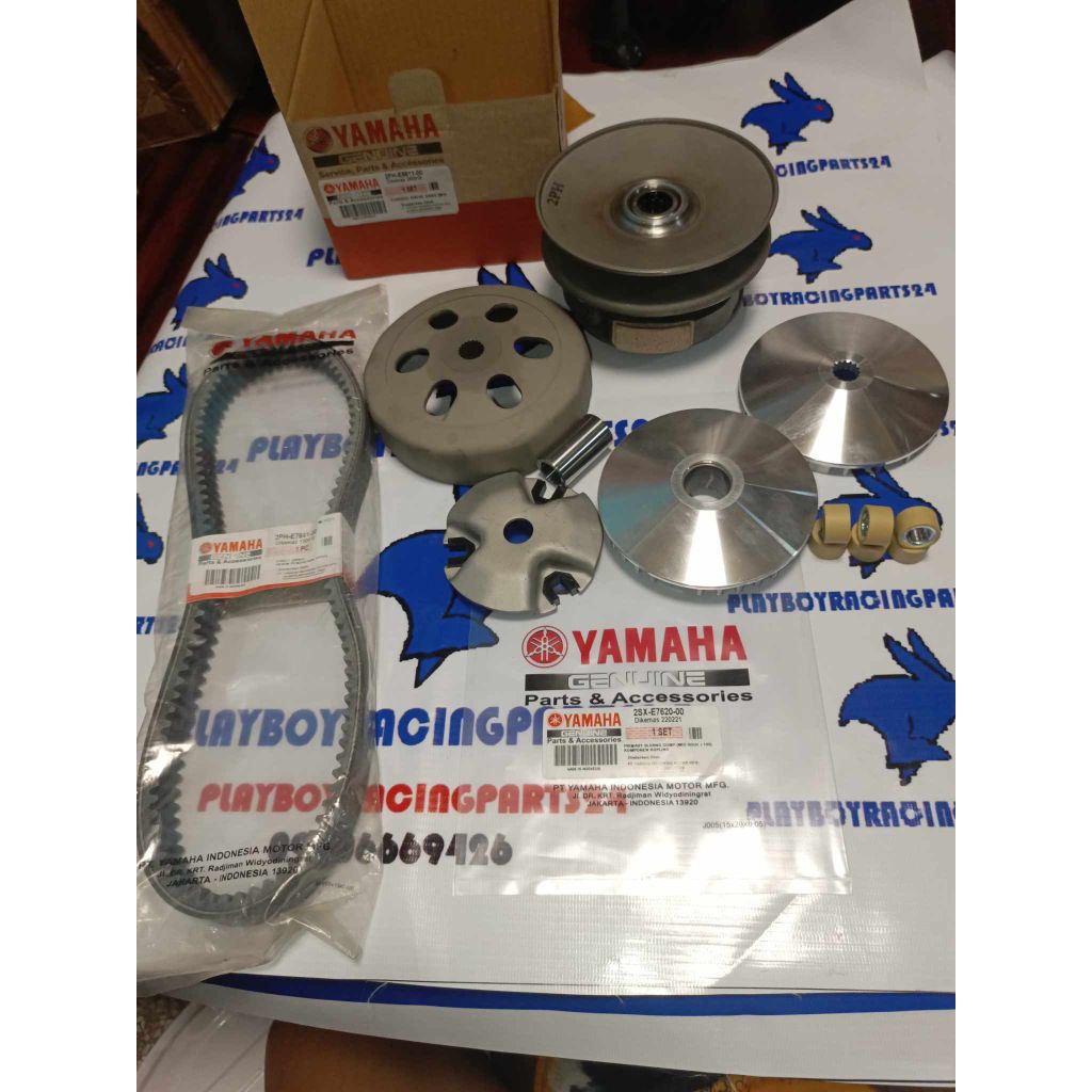yamaha mio soul i 125 pang gilid set, pulley set w /drive face, belt ...