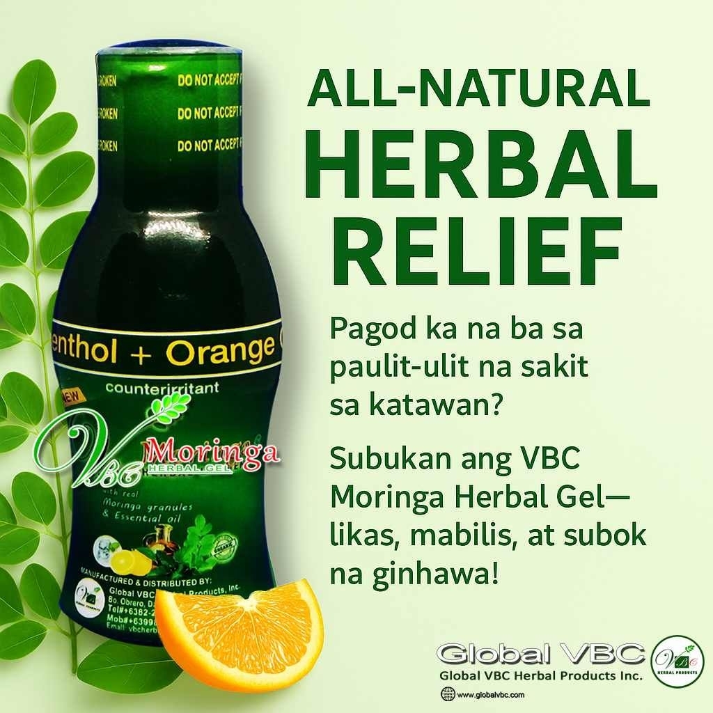 Moringa massage green VBC menthol +orange oil 1 bottle Only | Shopee ...