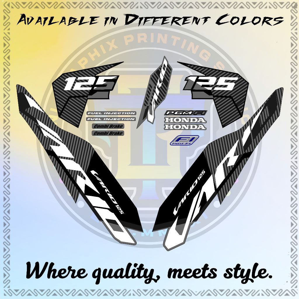 CLICK 125i V3 / V4 HONDA VARIO MOTORCYCLE DECALS | Shopee Philippines
