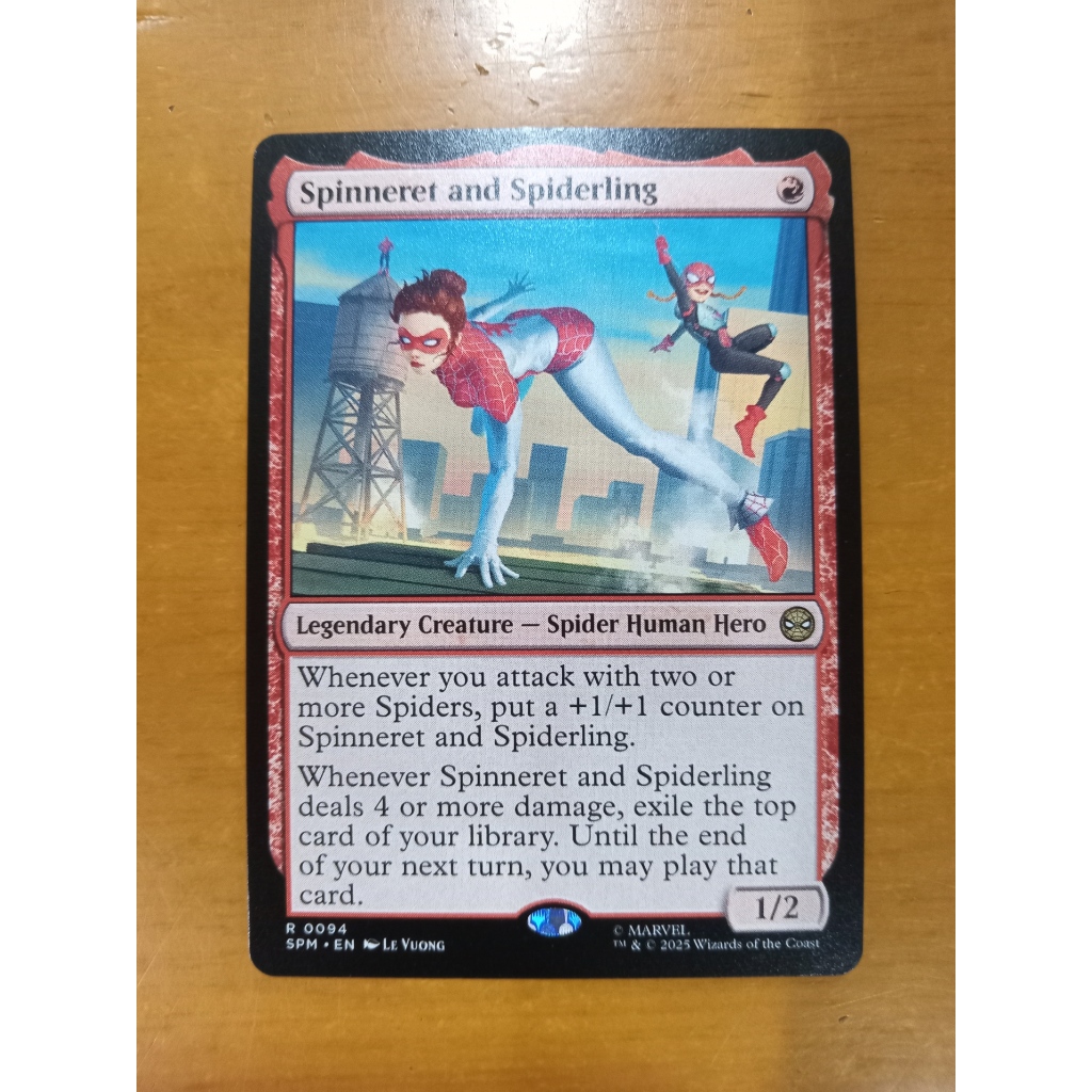 MTG Spinneret and Spiderling Rare Marvel Spiderman SPM Magic the ...