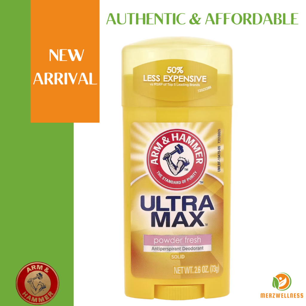 Arm & Hammer, UltraMax™, Antiperspirant Deodorant, Solid, Powder Fresh ...