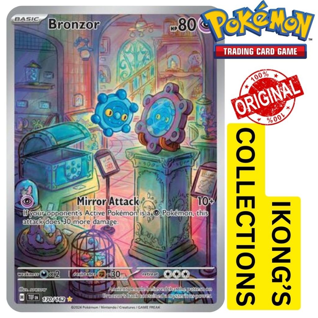 Bronzor 170/162 Pokemon Temporal Forces Illustration Rare Full Art ...