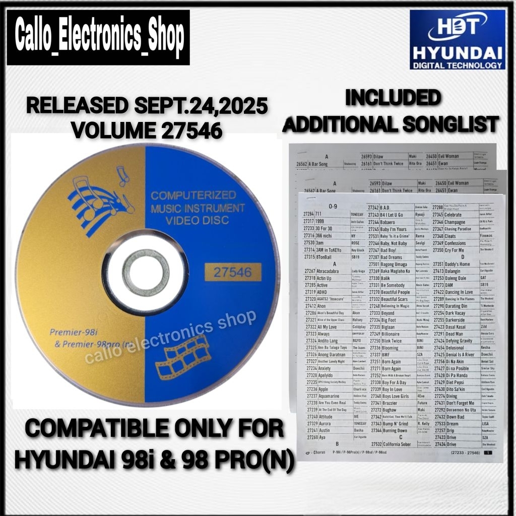 Premier Hyundai CD Volume 27546 For Premier 98i/Premier 98 pro(n ...