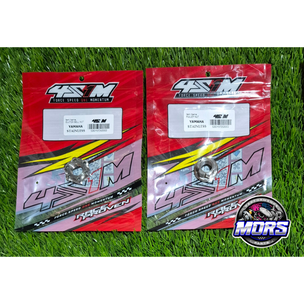 4S1M Clutch Bell Nut and Pulley Nut Stainless for Yamaha Aerox Nmax V1 ...