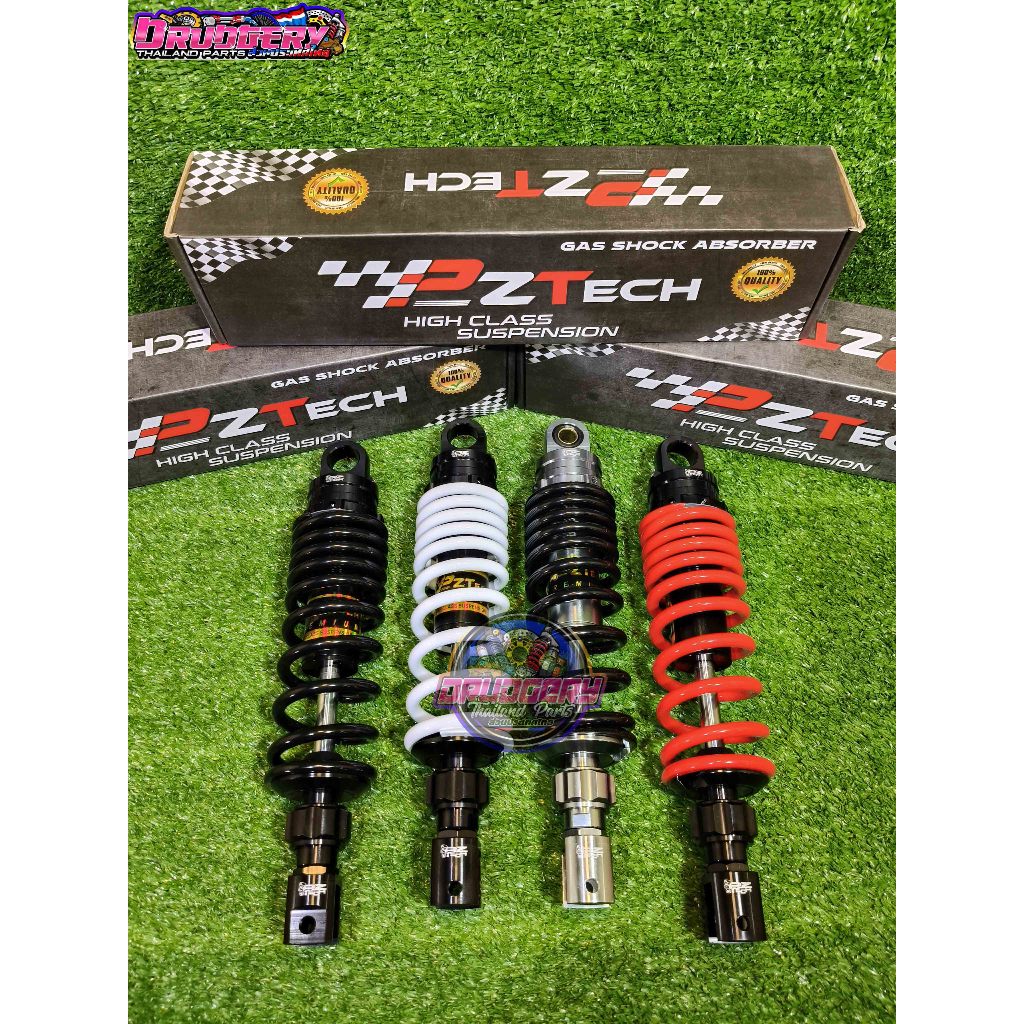 PZTECH CNC FULLY ADJUSTABLE A-2 SERIES REAR SHOCK ABSORBER 300MM CLICK ...