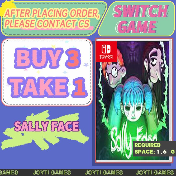 BUY 3 TAKE 1 Sally Face Nintendo Switch Oiginal Game | Shopee Philippines