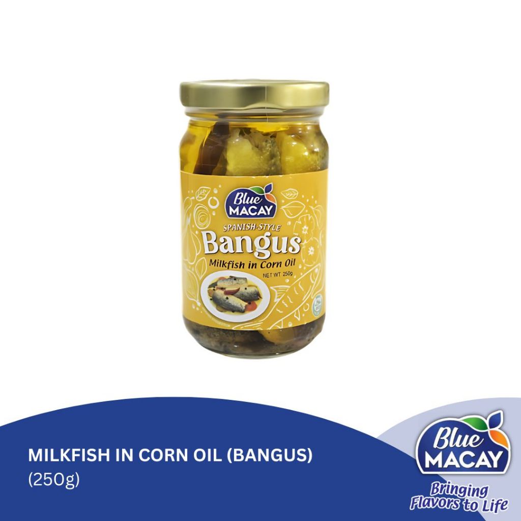 Blue Macay Milkfish in Corn Oil, Olive Oil, Tomato Sauce (250g ...