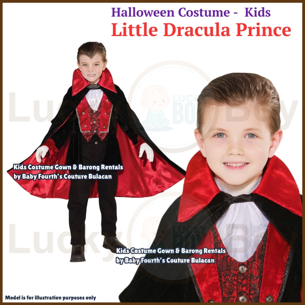 Halloween Cosplay Scary Little Dracula Prince Costume for Kids Boy for ...