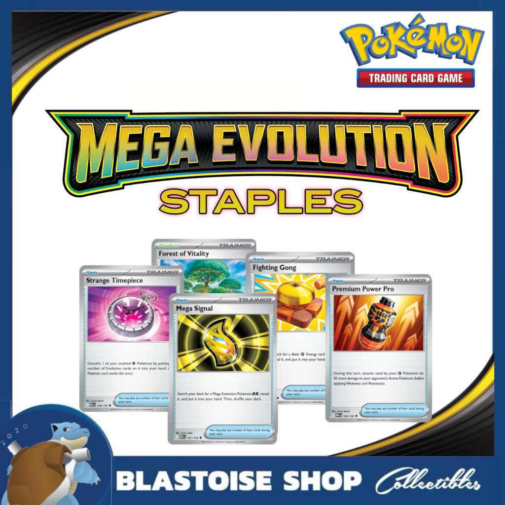 [EN] Pokemon TCG: Mega Evolution Staples - Item & Stadium Card Mega ...