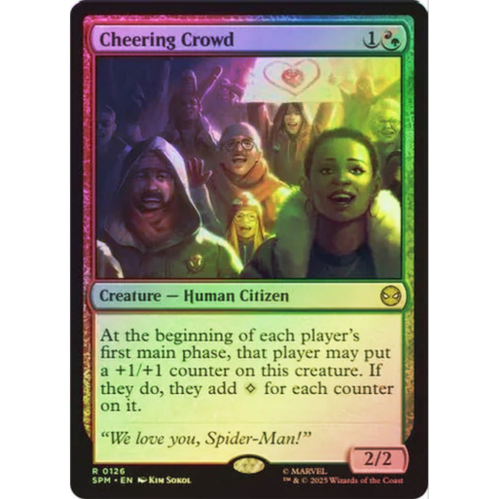 Cheering Crowd FOIL NM MTG - Marvel's Spider-Man (SPM) | Shopee Philippines
