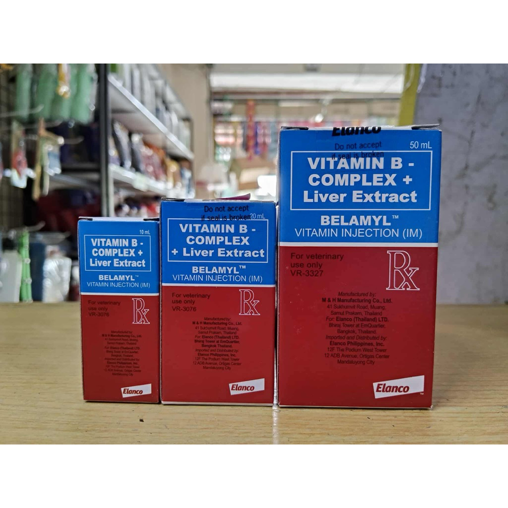 BELAMYL 50ML/20ML/10ML Vitamin B-Complex + Liver Extract | Shopee ...