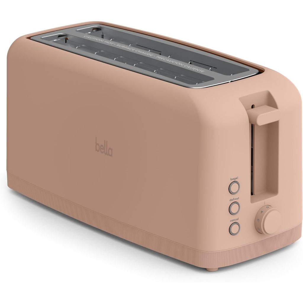 Bella 4 Slice Slim Toaster - Fits-anywhere™, 6 Shade Settings, 10” Long ...