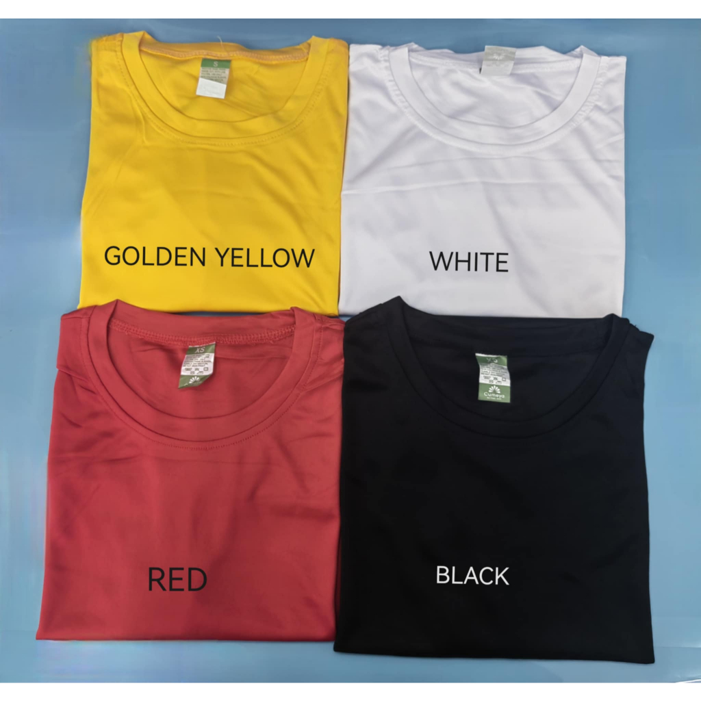 ACTIVE DRY T-SHIRT ROUND NECK PLAIN UNISEX | Shopee Philippines