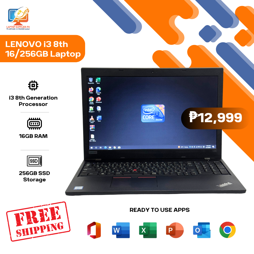 LENOVO 8TH GEN LAPTOP Core i3 8th Gen | 16GB RAM | 256GB SSD w/ Camera ...