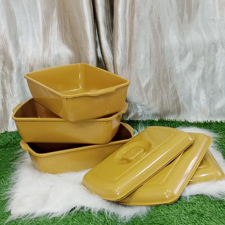 Rectangular/ROUND Food Keeper Food Container with Cover Tupperware Good ...