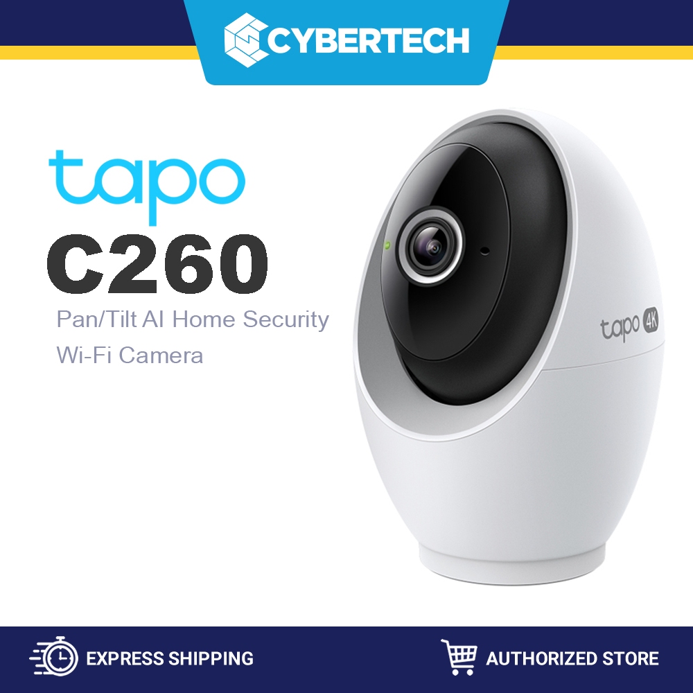 Cybertech Tp-link Tapo C260 Pan/Tilt AI Home Security Wi-Fi Camera | Shopee Philippines