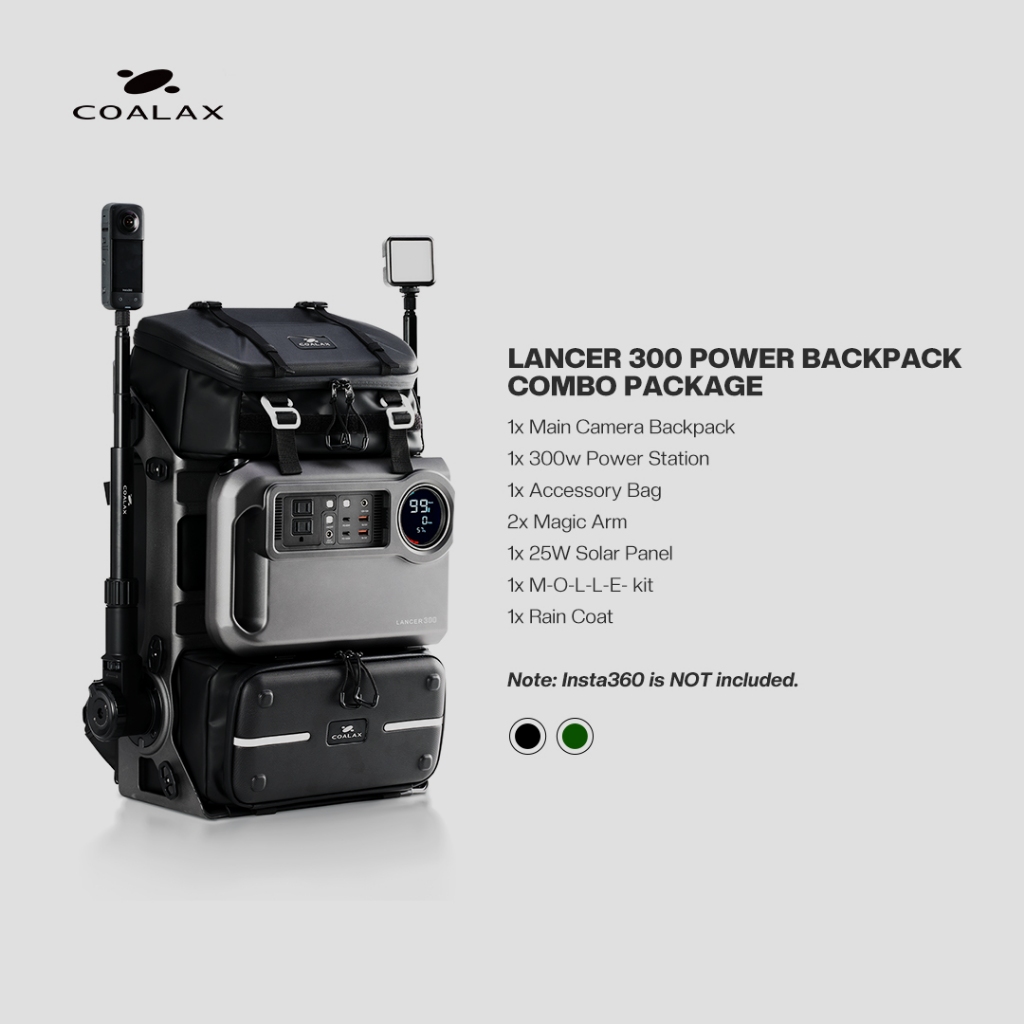 Coalax Lancer 300 Power Backpack Combo Package | Shopee Philippines