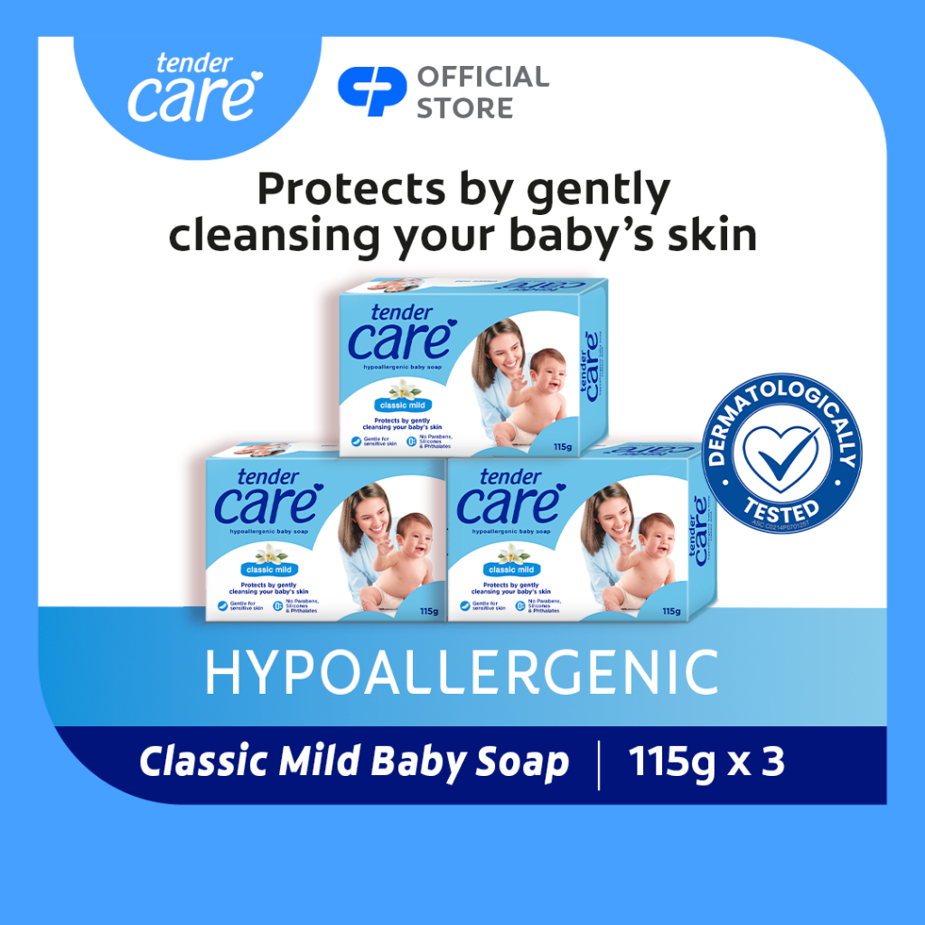 Tender Care Classic Mild Baby Soap - Hypoallergenic & Dermatologically ...