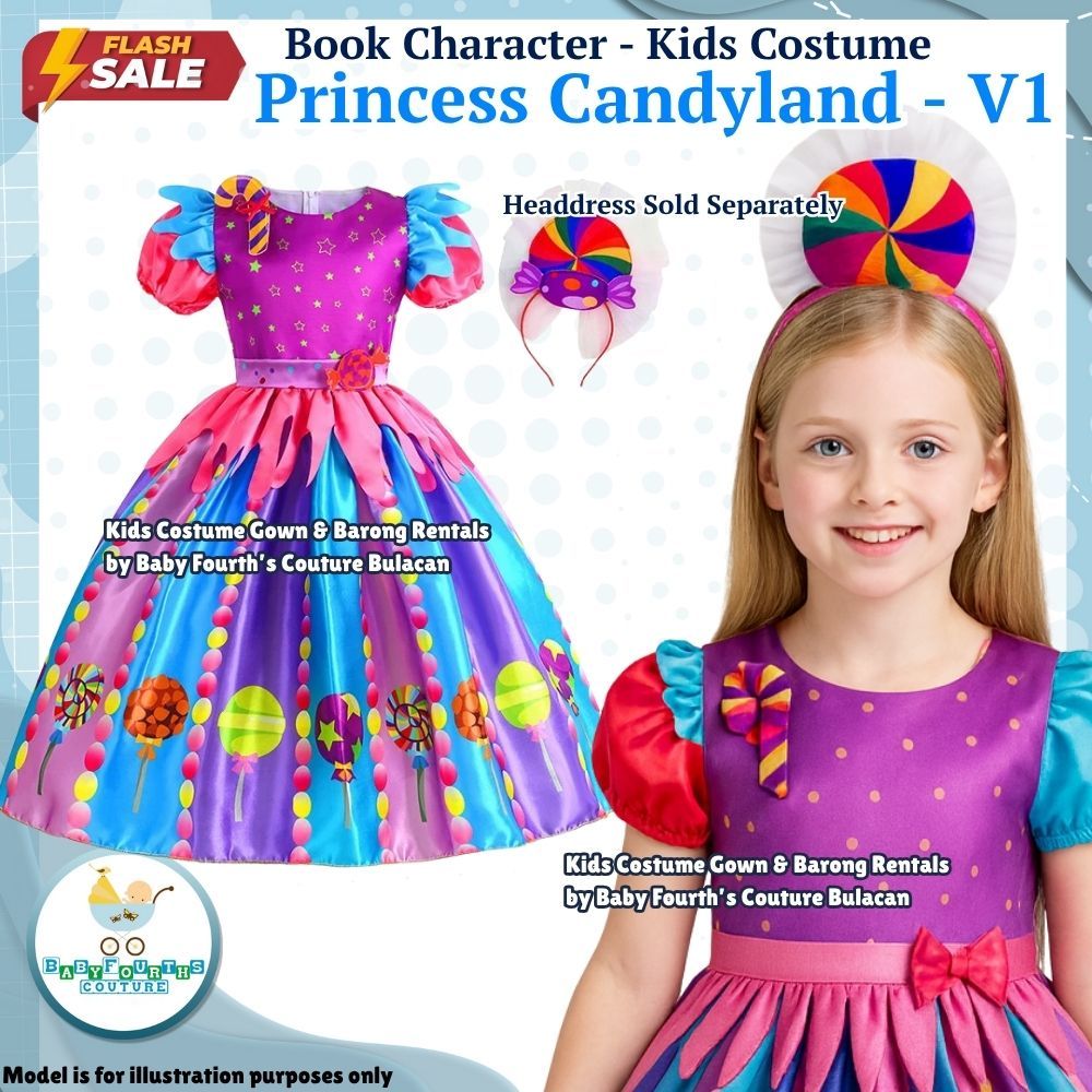 Book Character Candy Fairy Tale Movie Princess Candyland Outfit Costume ...