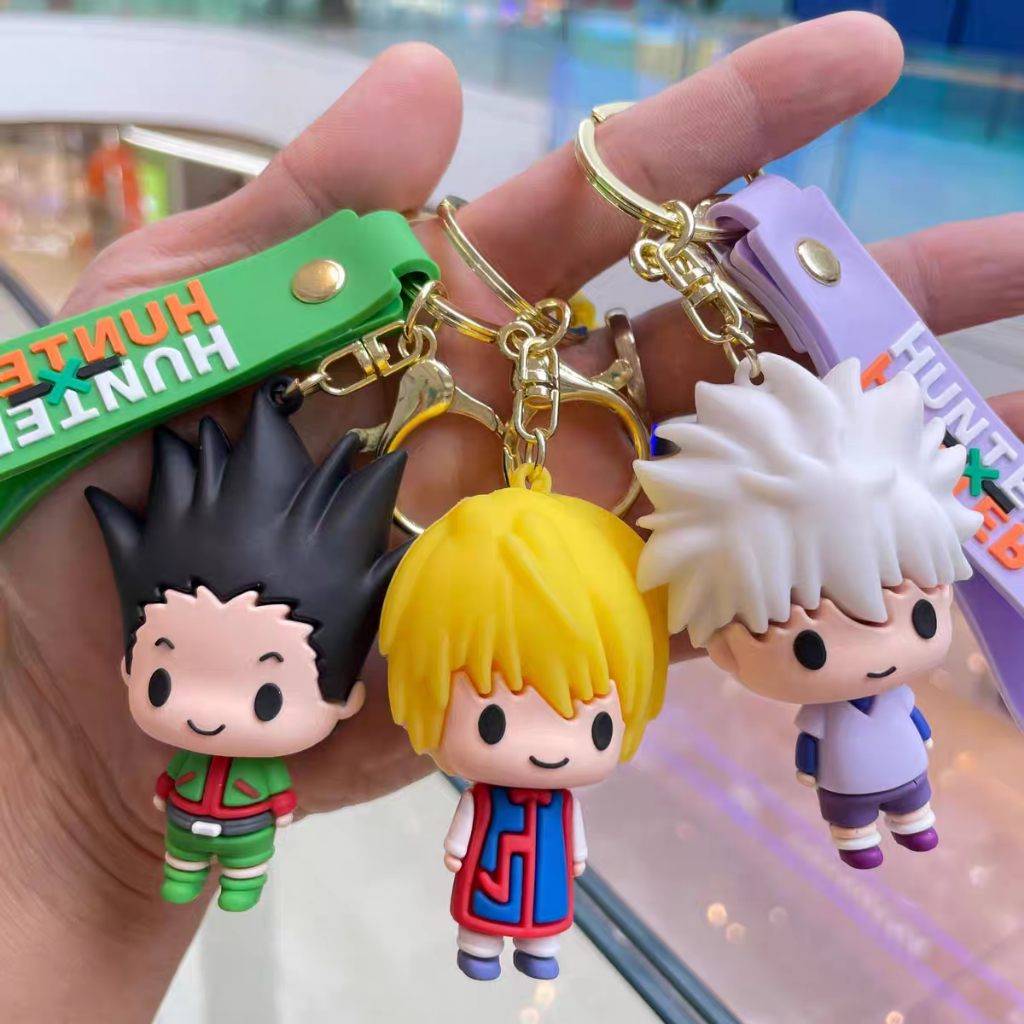HUNTER×HUNTER Keychain Anime Figure Pendant Gon Killua Kurapika Leorio ...