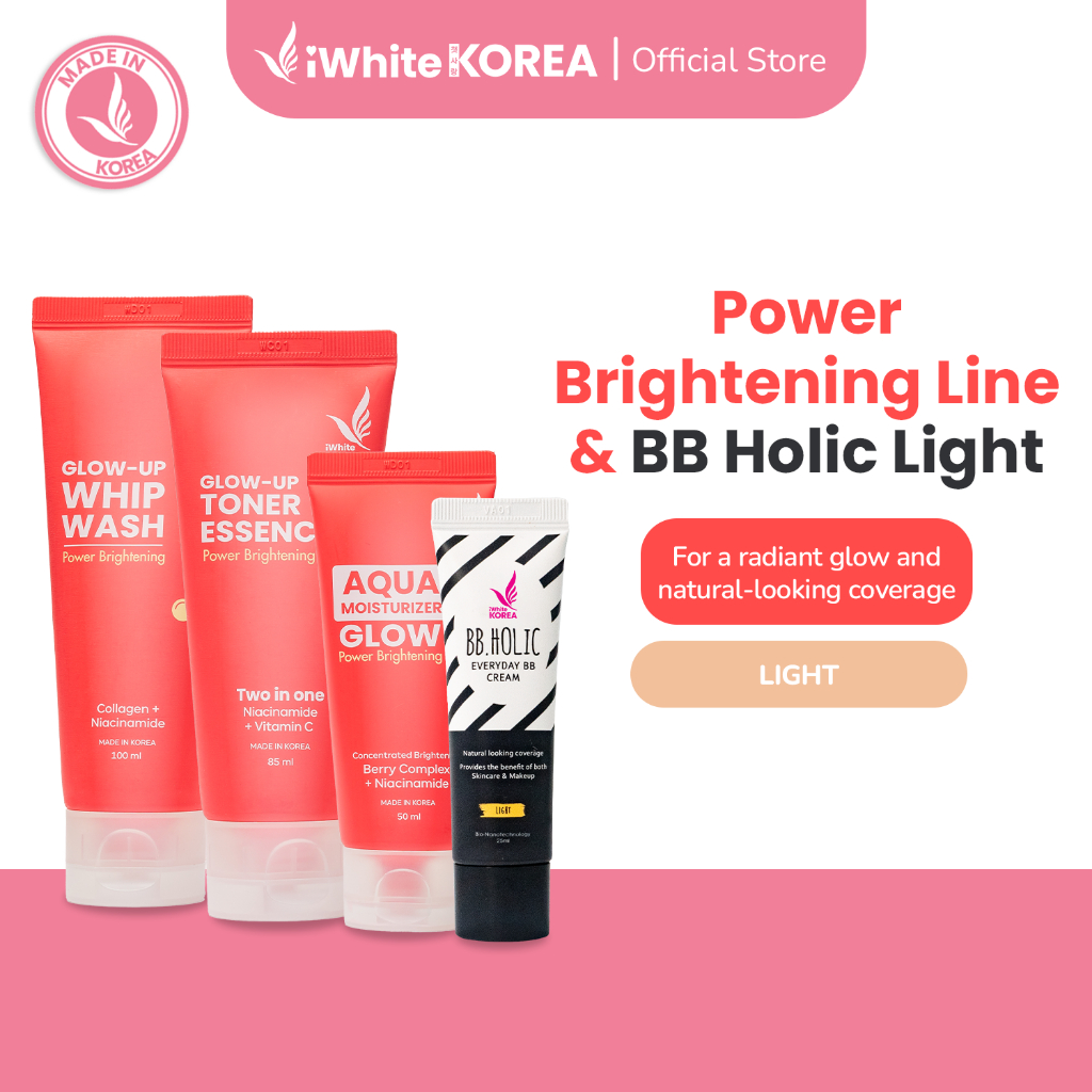iWhite Korea Power Brightening Line & BB Holic Light (Facial Wash ...
