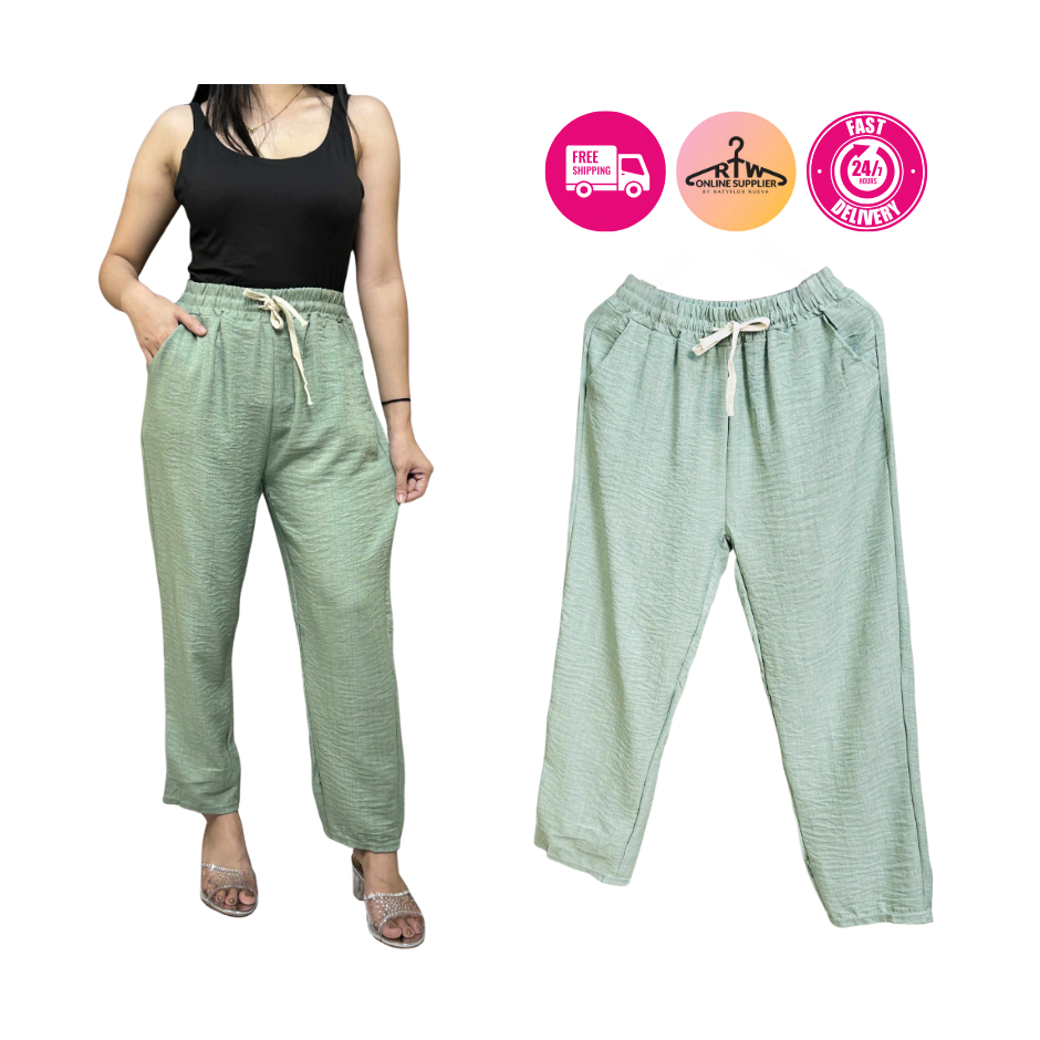 RTW JMF Missy Plain Trouser Pants for Women | Stretchy Leggings Bottoms ...