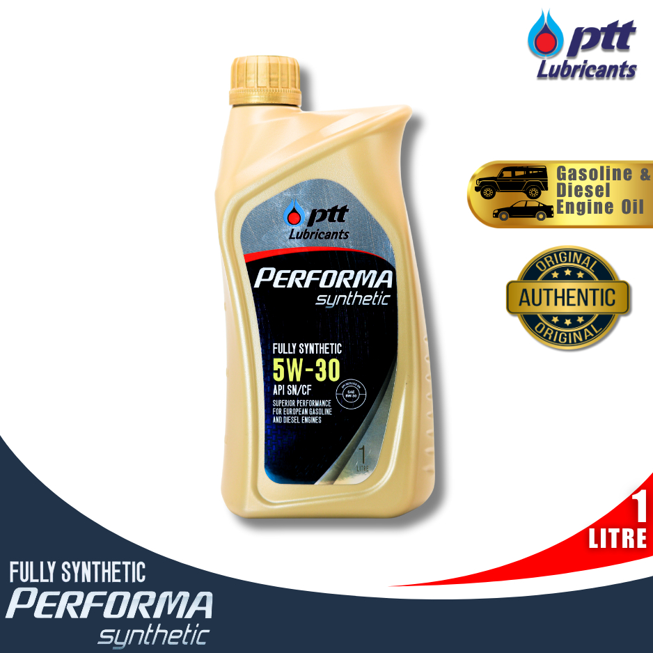 PTT Lubricants Performa Fully Synthetic 5W-30 High-Quality for Gasoline ...