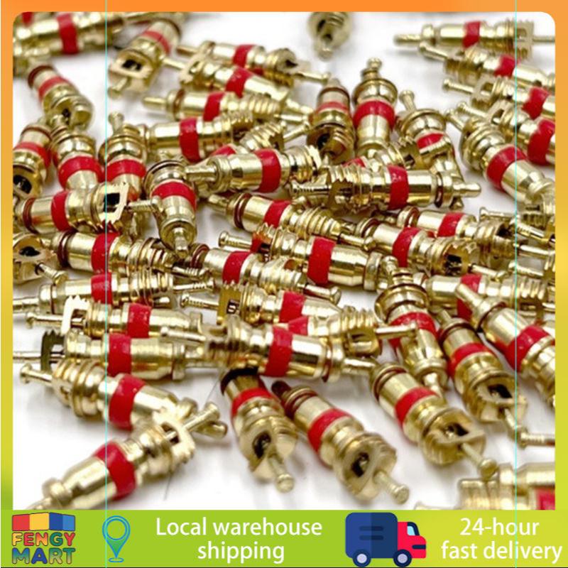 100PCS Valve Stems Pure Copper Valve Cores for Bicycle, Motorcycle ...