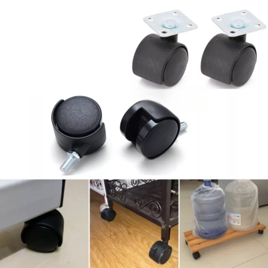 1pc Nylon Furniture Caster Wheel Replacement Castor for Chairs & Tables ...