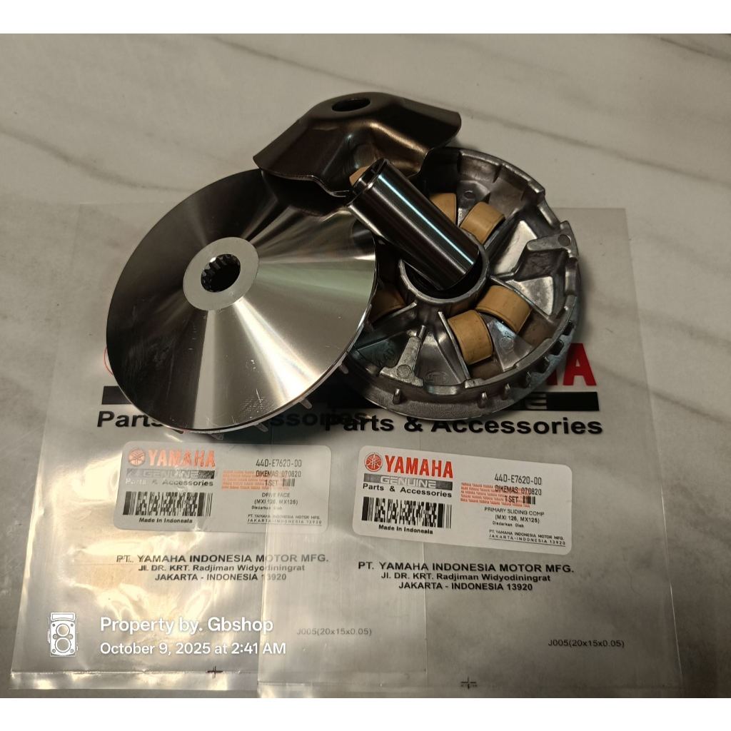 MX 125 PULLEY SET MXI 125 MIO 125 DRIVE FACE 44D-E7620-00 YAMAHA ...