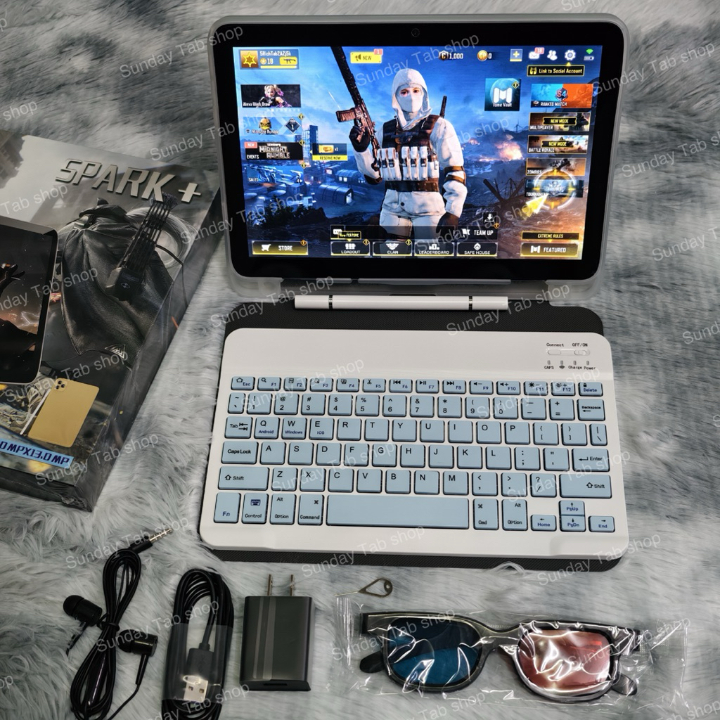 Brand new Spark + 10 inches Tablet for school with Bluetooth keyboard ...