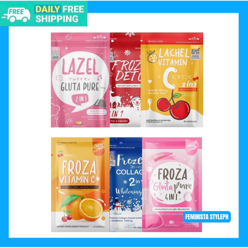 Frozen Collagen • Froza • Lazel Gluta Pure • Vit C Detox – Beauty ...