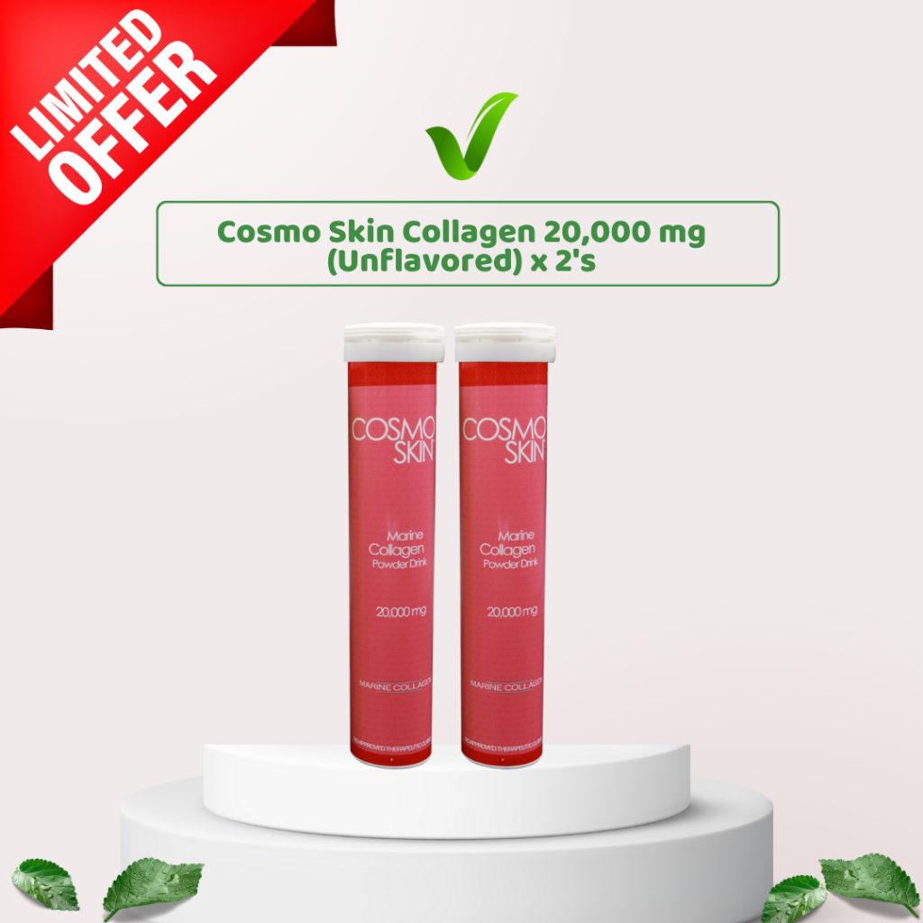 Cosmo Skin 20,000 mg Collagen Drink (Unflavored) 2 Tubes | Shopee ...