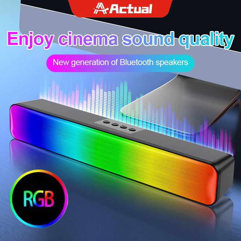Actual Wired/Wireless Bluetooth Speaker RGB /Bluetooth Speaker/Sound ...