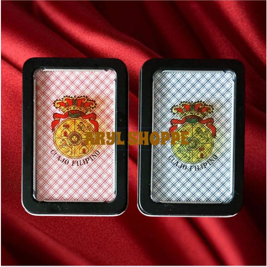 Cuajo Filipino Playing Cards in Tin Can (kuwaho) | Shopee Philippines