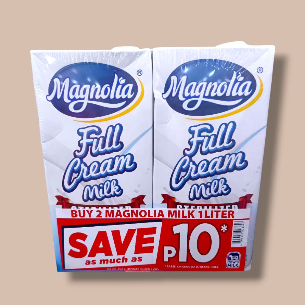 Buy 2 Magnolia Sterilized Full Cream Milk 1liter | Shopee Philippines