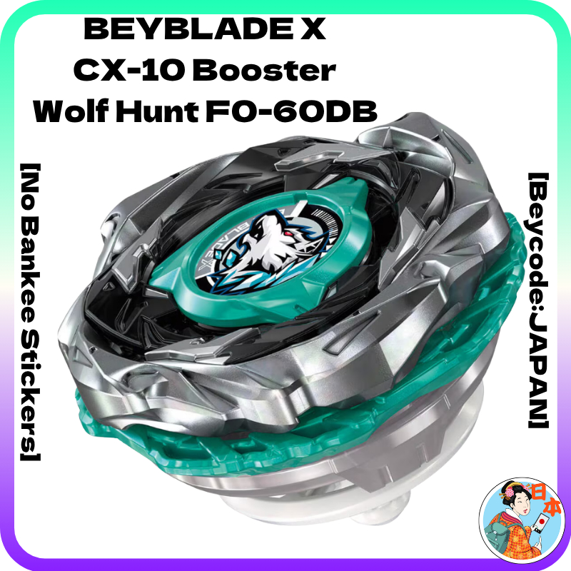 Takaratomy Beyblade X Cx 10 Booster Wolf Hunt F0 60db No Bankee