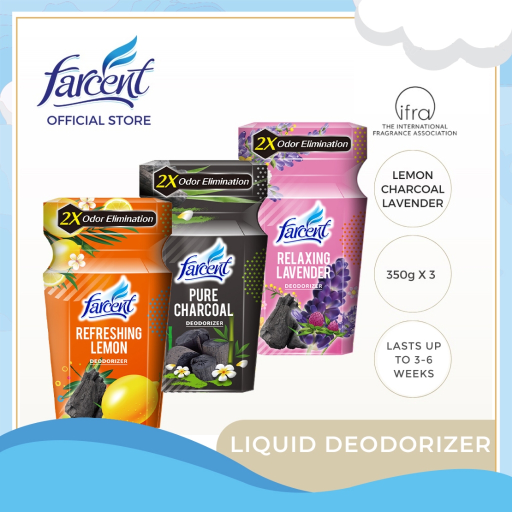 Farcent Liquid Deodorizer - All Scents Set of 3 (350ml each) | Shopee ...