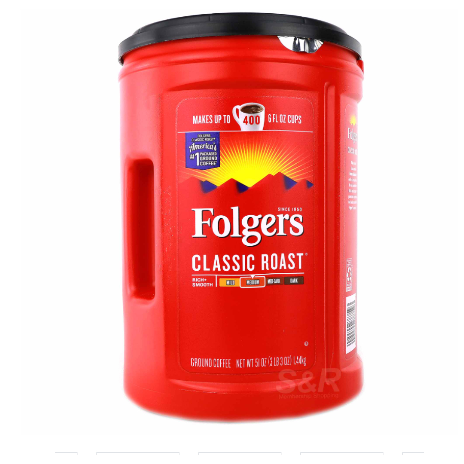 Folgers Classic Roast Medium Ground Coffee 1.23kg | Shopee Philippines