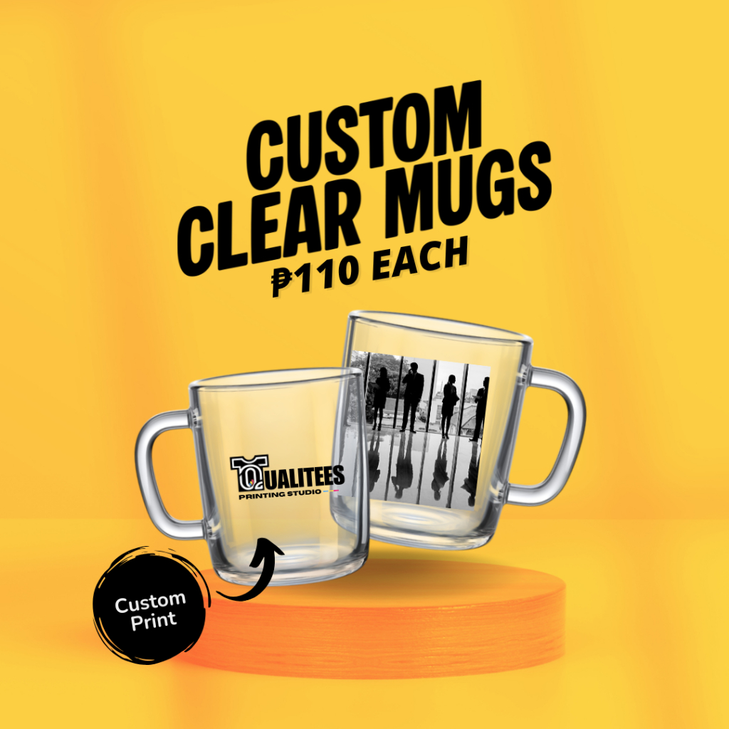 [20 pcs] Customizable Clear Mugs w/ Sublimation Print | Shopee Philippines